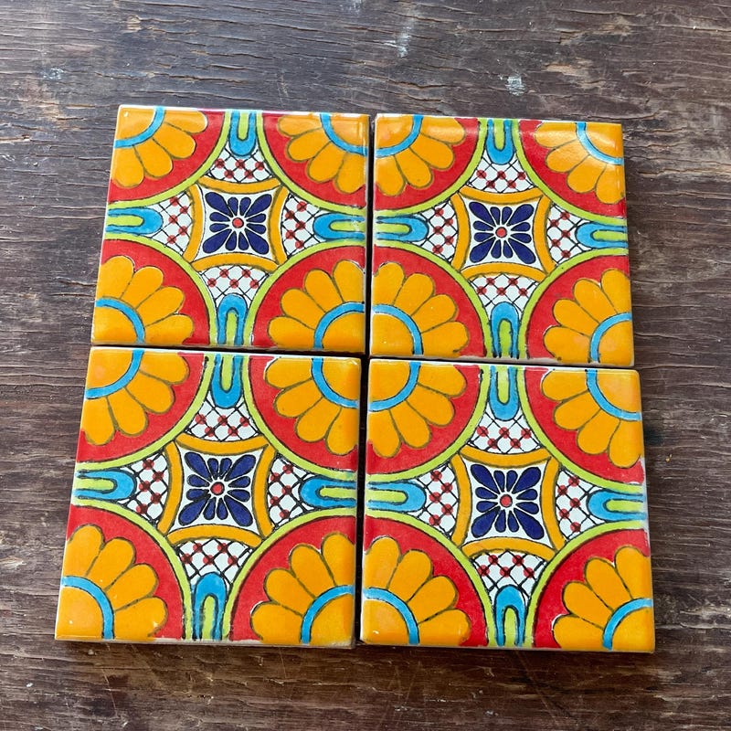 Talavera Tile 12x12 - Etsy