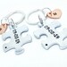 Jigsaw Keyring, Personalised Puzzle Keyring,couple Gift, Boyfriend Gift ...