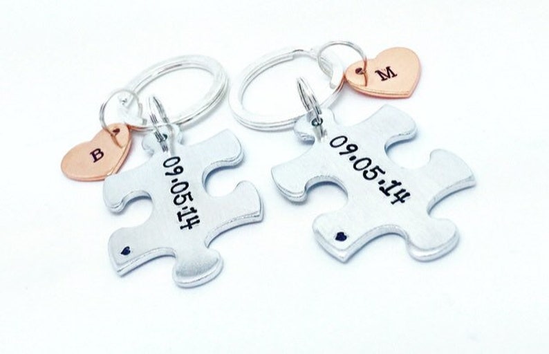 Jigsaw Keyring Personalised Puzzle Keyringcouple Gift - Etsy UK