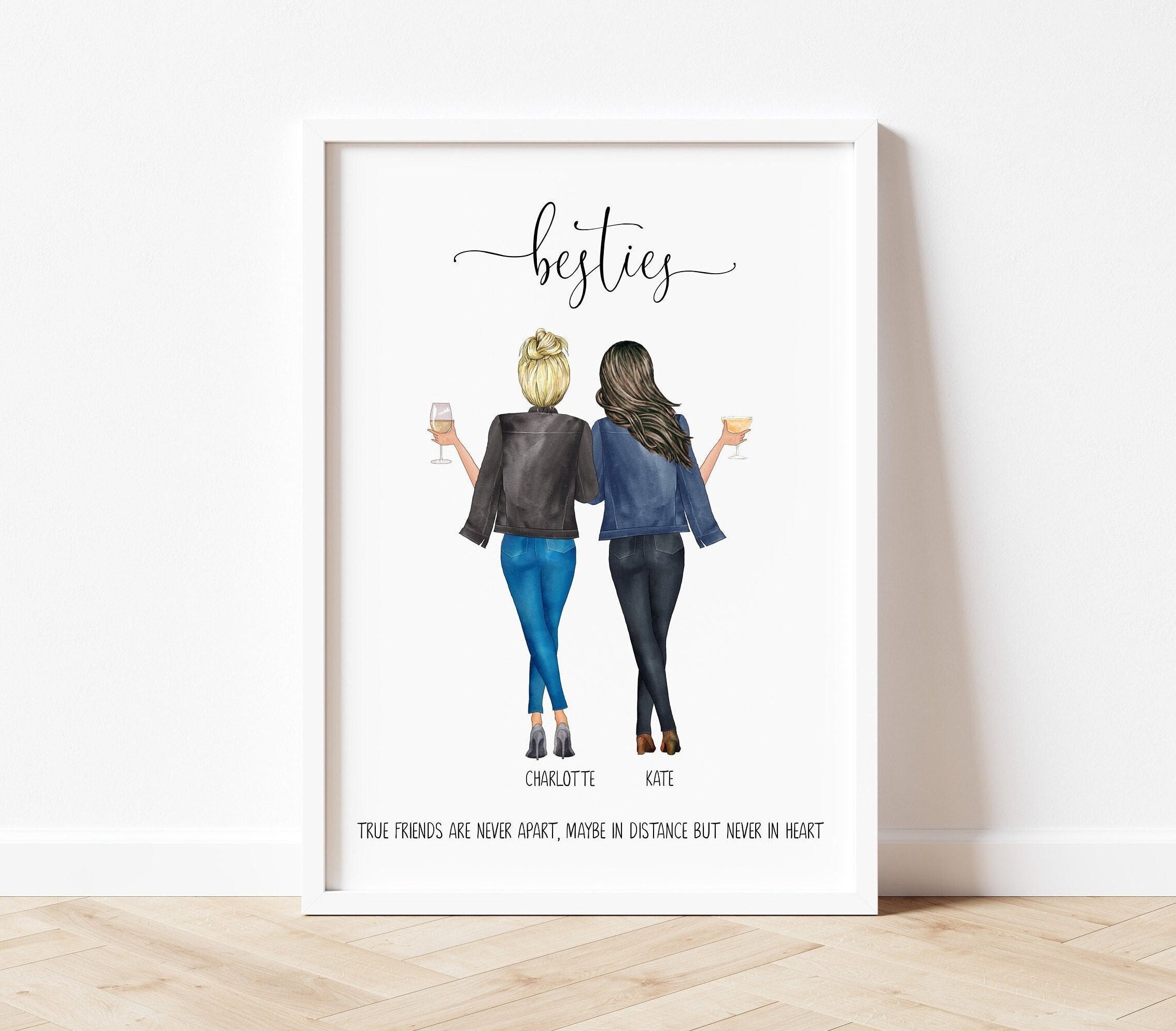 Long Distance Friendship Gift Friendship Print Best Friend | Etsy