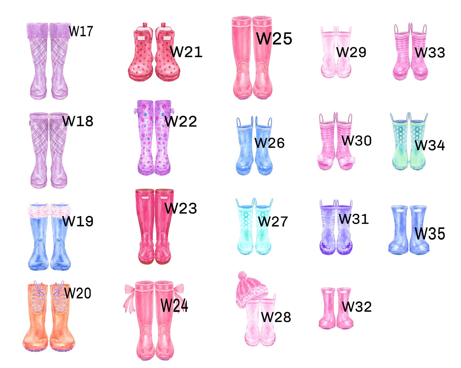 Welly Boot Family Print Family Wellington Boot Print - Etsy