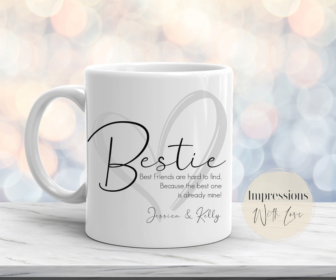 Bestie Personalised Mug, Best Friend Gift, Friendship Quote, BFF, Gifts ...