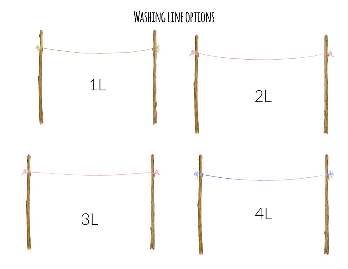 Family Washing Line Print Personalised Family Print Family - Etsy