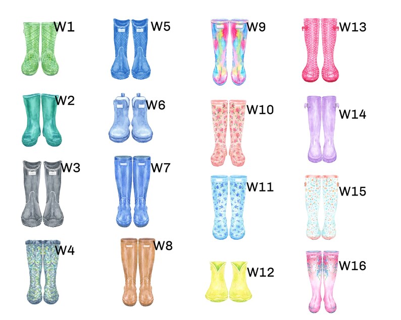 Welly Boot Family Print Family Wellington Boot Print - Etsy