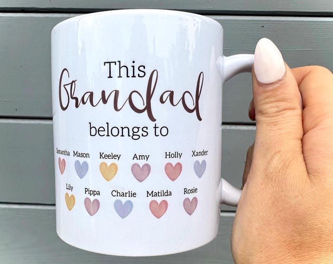 Fathers Day Gift for Grandad, Personalised Ceramic Mug & Coaster, This ...