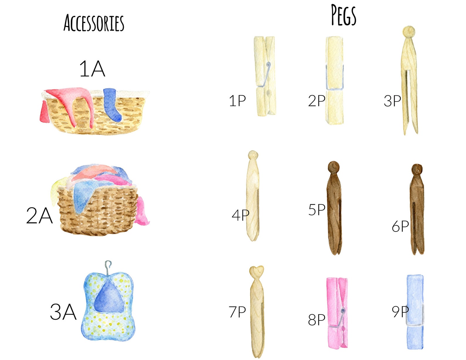 Family Washing Line Print Personalised Family Print Family - Etsy