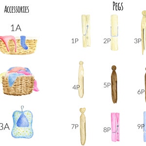 Family Washing Line Print, Personalised Family Print, Family Portrait ...