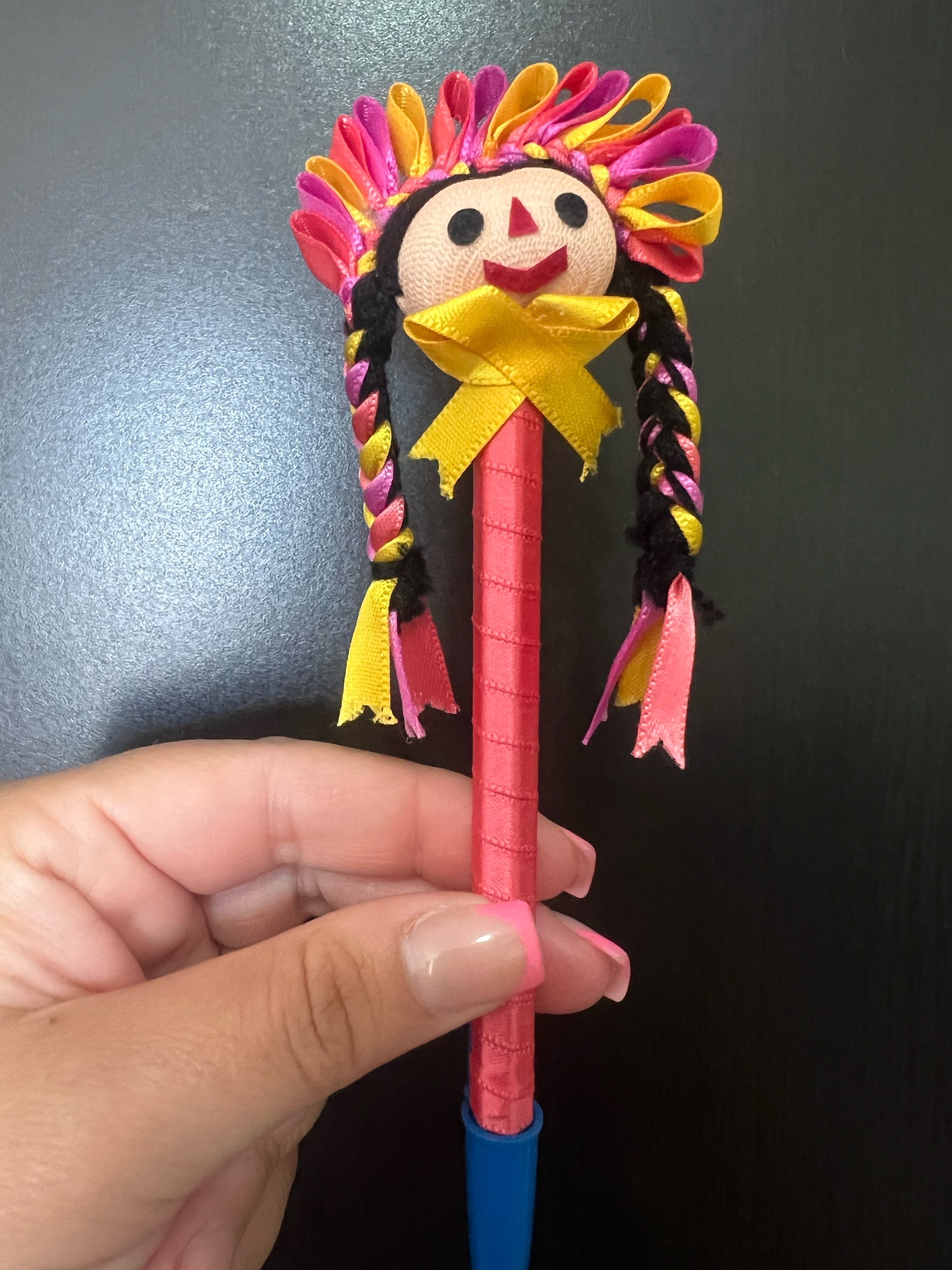 Mexican, Muñeca, Artesanal, Handmade Pens - Etsy