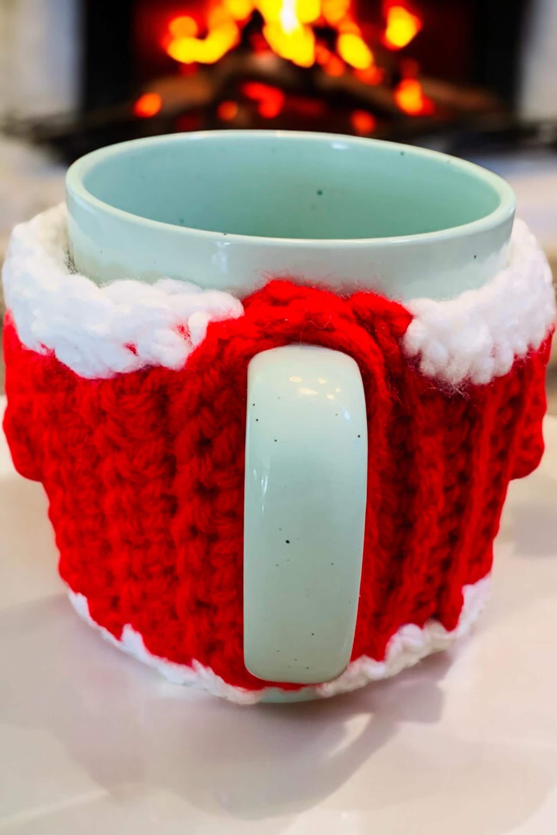 Mug Crochet Warmer Cozy Coffee Tea Winter Sweater - Etsy