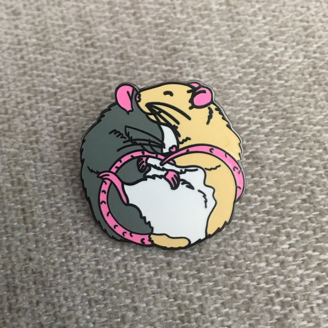 Cute Mouse Enamel Pins,hugging Mouse Pin,pair of Mouse Badges Lapel Pin ...
