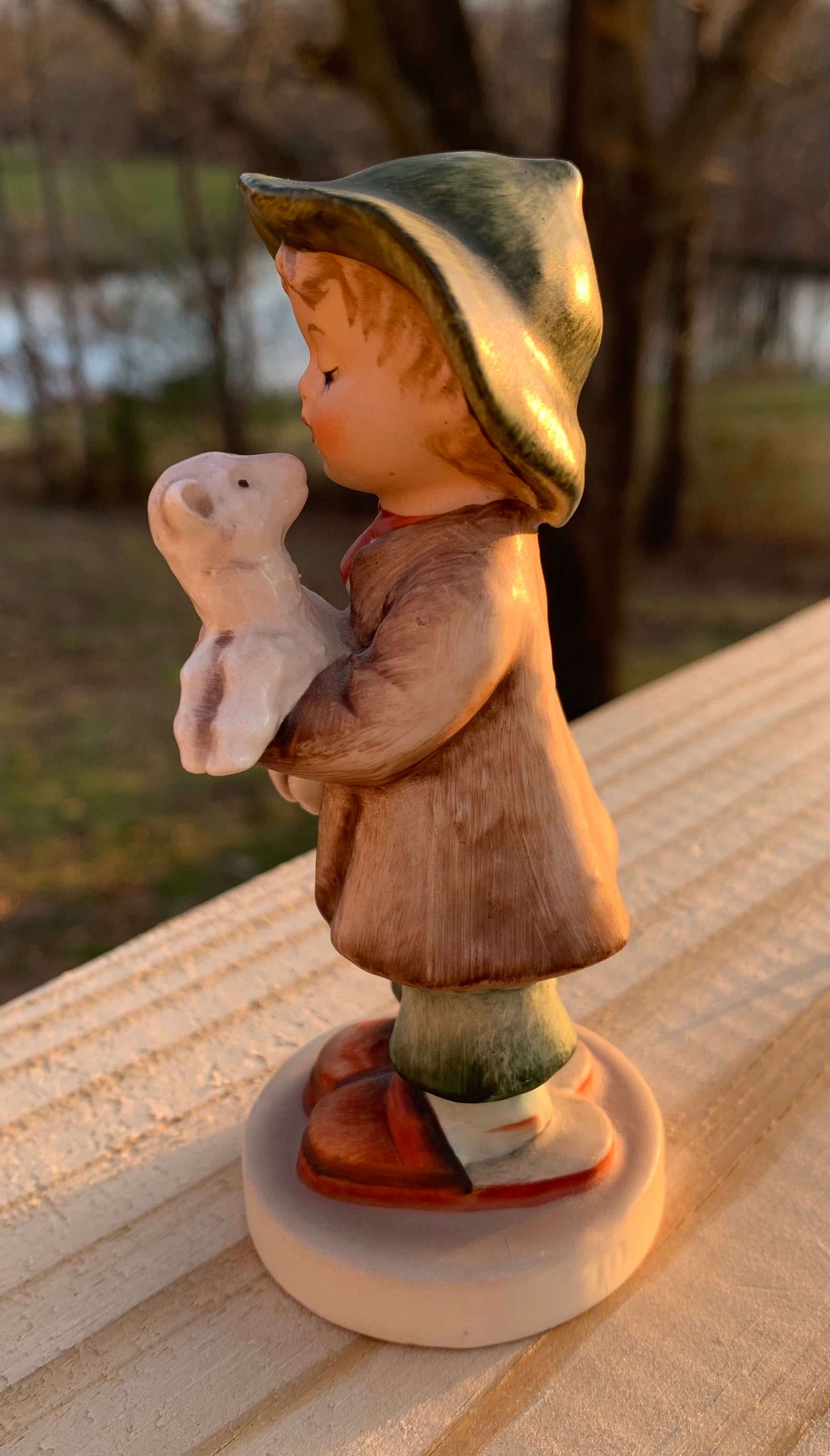 M J Hummel Signed Boy With Lamb Figurine Very Good Vintage - Etsy