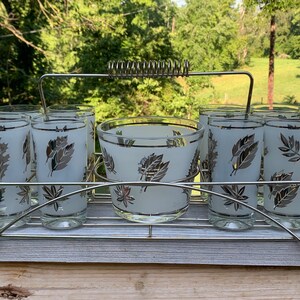 Starlyte 12 Oz Glasses With Ice Bucket and Caddy Wonderful Set Very ...