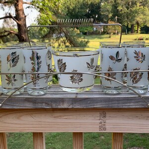 Starlyte 12 Oz Glasses With Ice Bucket and Caddy Wonderful Set Very ...