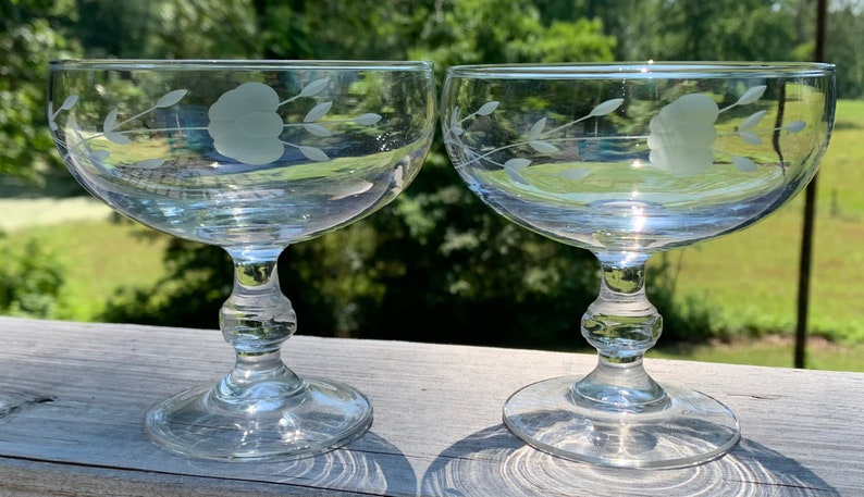 Set of 2 8 Available Princess House Heritage Champagne Coupe | Etsy