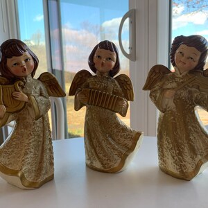 3 Vintage Japan Singing Angels Original dickson Stickers Very Good ...