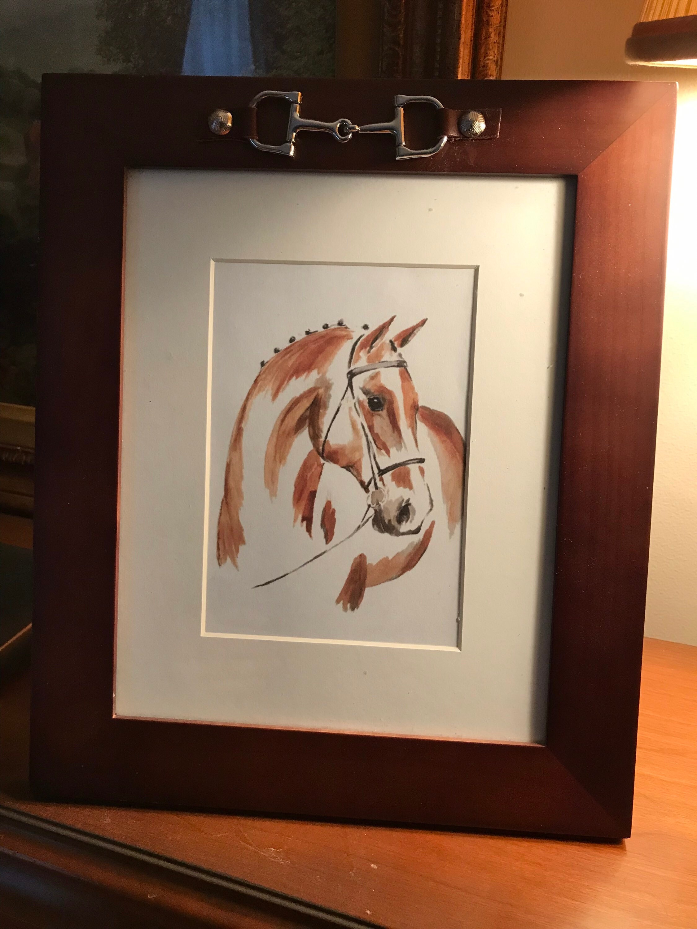 Equestrian Picture Frame: Horse Bit Decor, Solid Wood (8x10) - Etsy