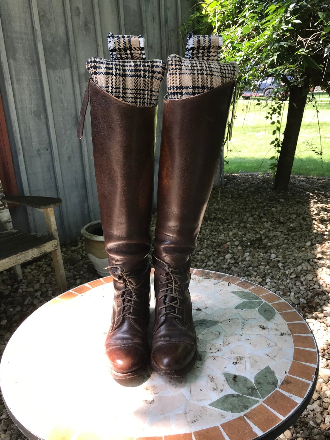 Equestrian Tall Boot Stuffers Horse Fabric Boot Trees Sustainably ...