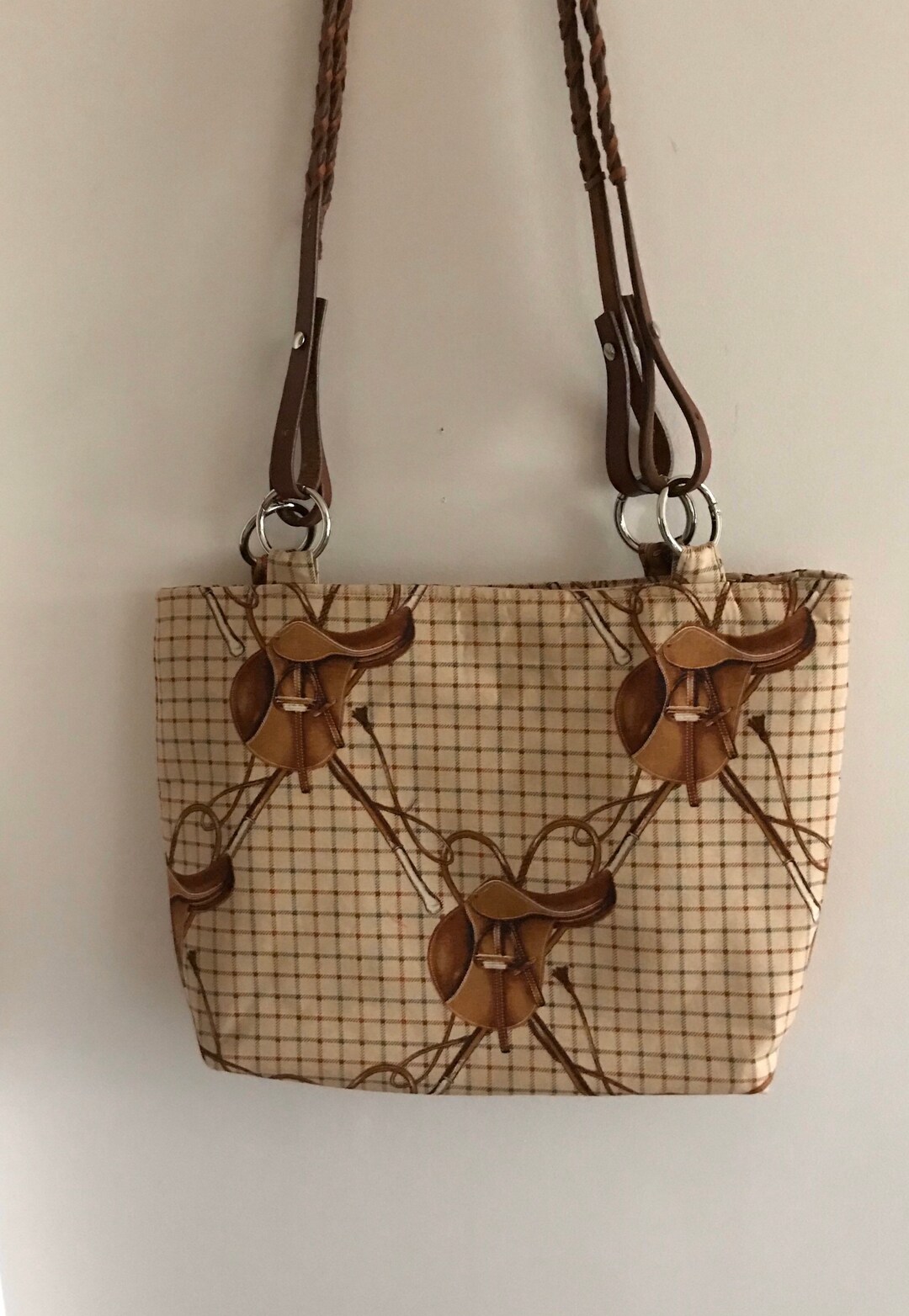 Equestrian Handbag Lauren Purse English Saddle Tote - Etsy