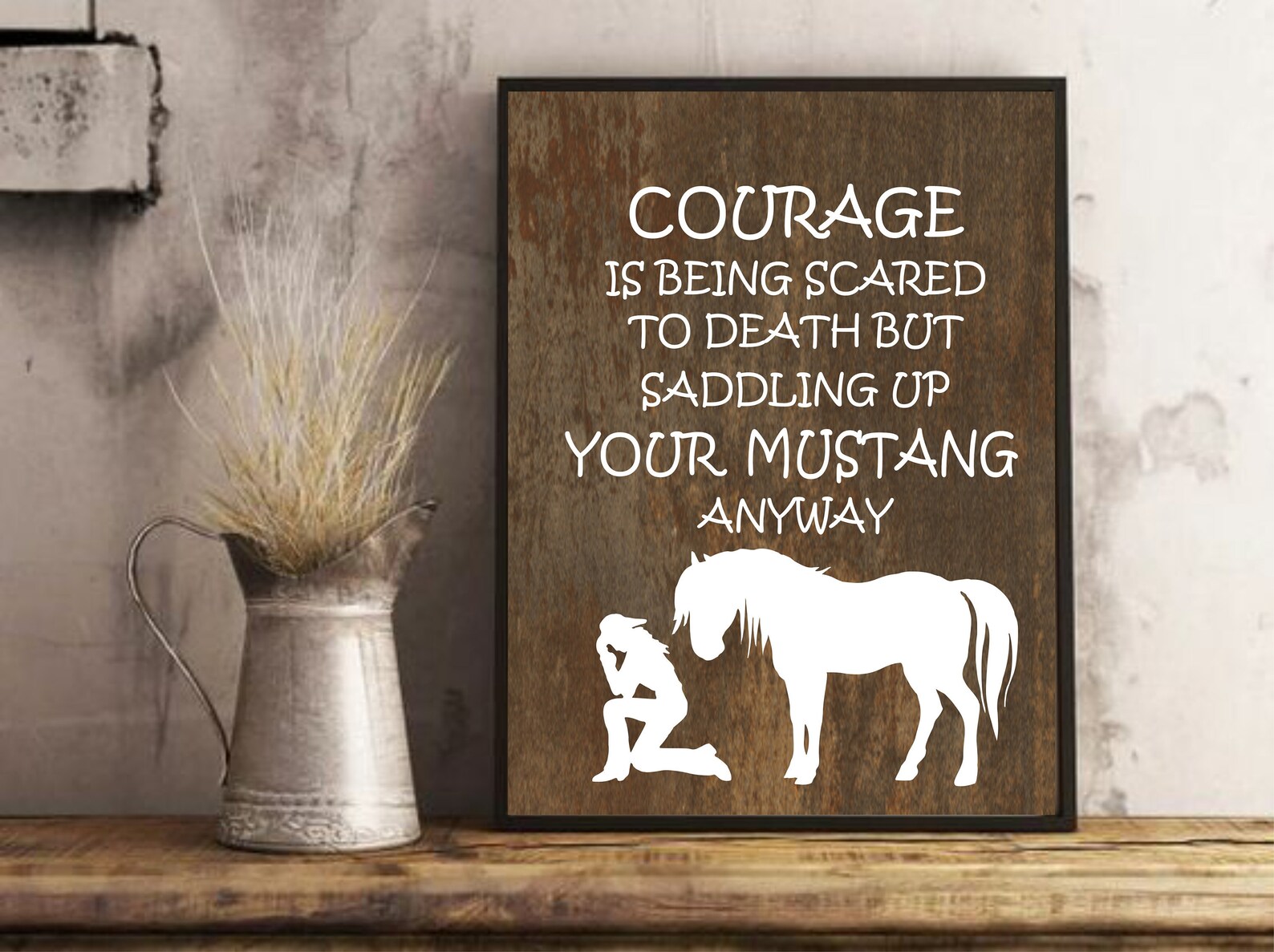 Mustang Horse Art Print Mustang Horse Gift Mustang Poster - Etsy