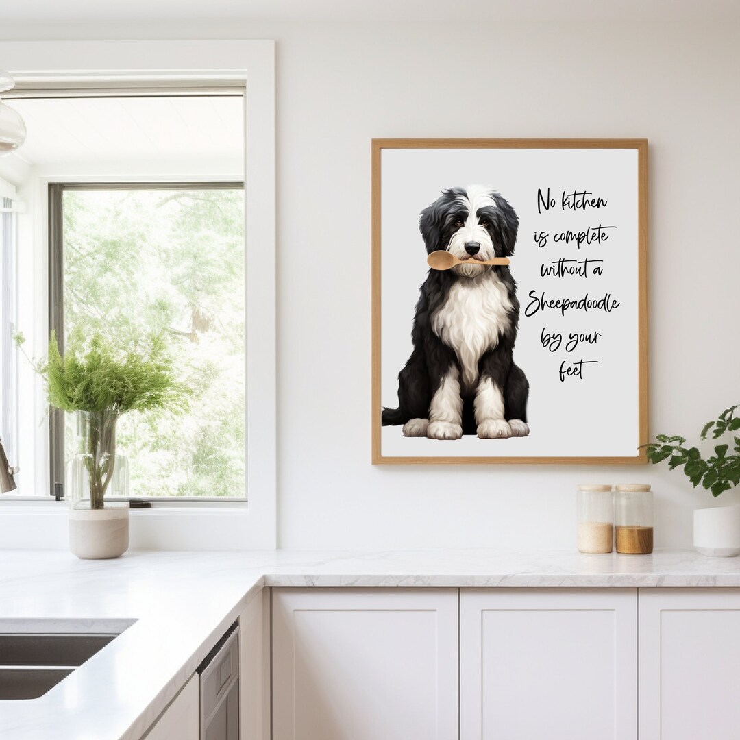 Sheepadoodle Art Print, Unframed - Etsy