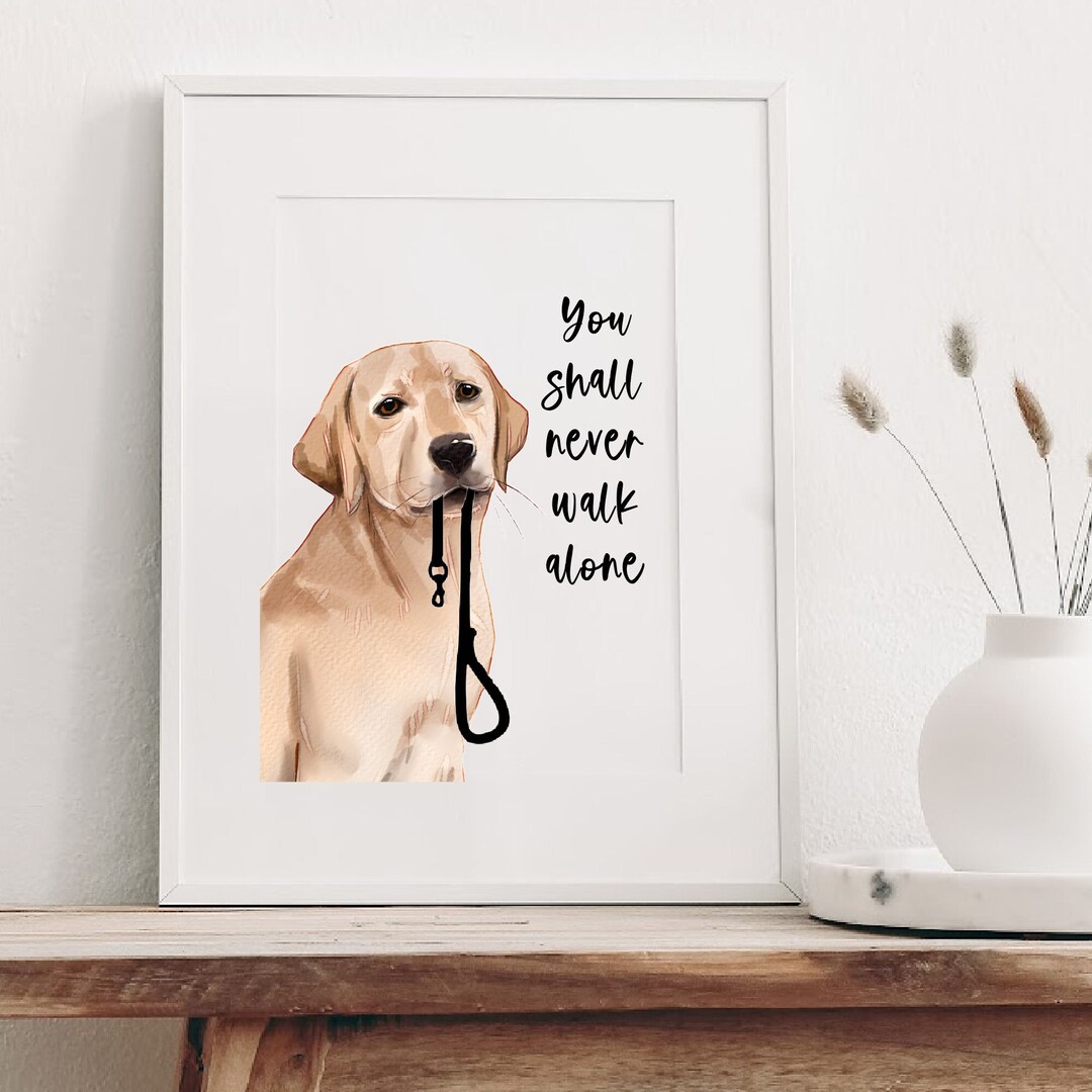 Yellow Labrador Retriever Art Print, Unframed - Etsy