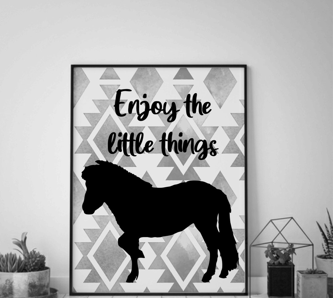 Miniature Horse Art Print, Mini Horse Decor, Mini Horse Gift, Horse ...