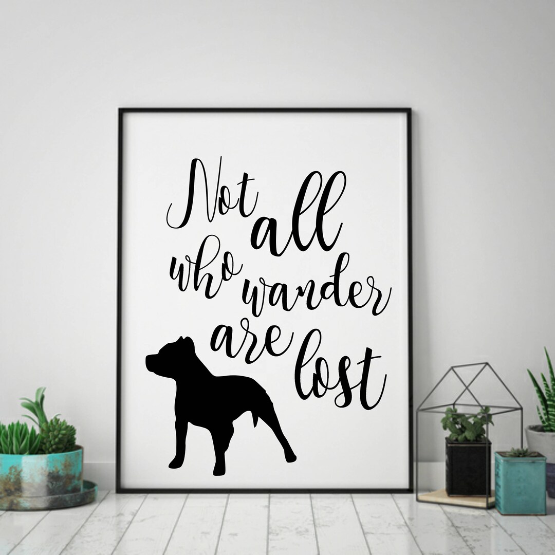 Pit Bull Print, Pit Bull Decor, Wall Decor, Home Decor, Dog Lover Gift ...