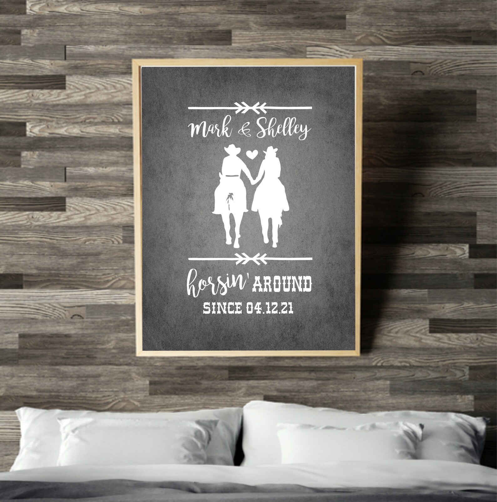 Personalized Country Western Unframed Art Print, Gift for Cowboy ...