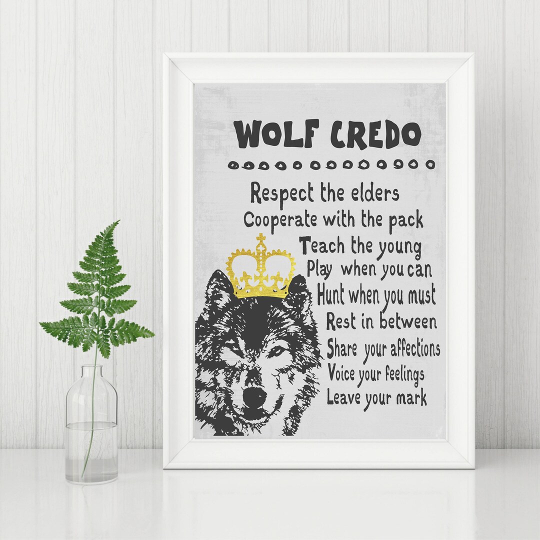 Wolf Print, Wolf Decor, Wolf Nursery Decor, Wolf Gifts, Wolf Artwork ...