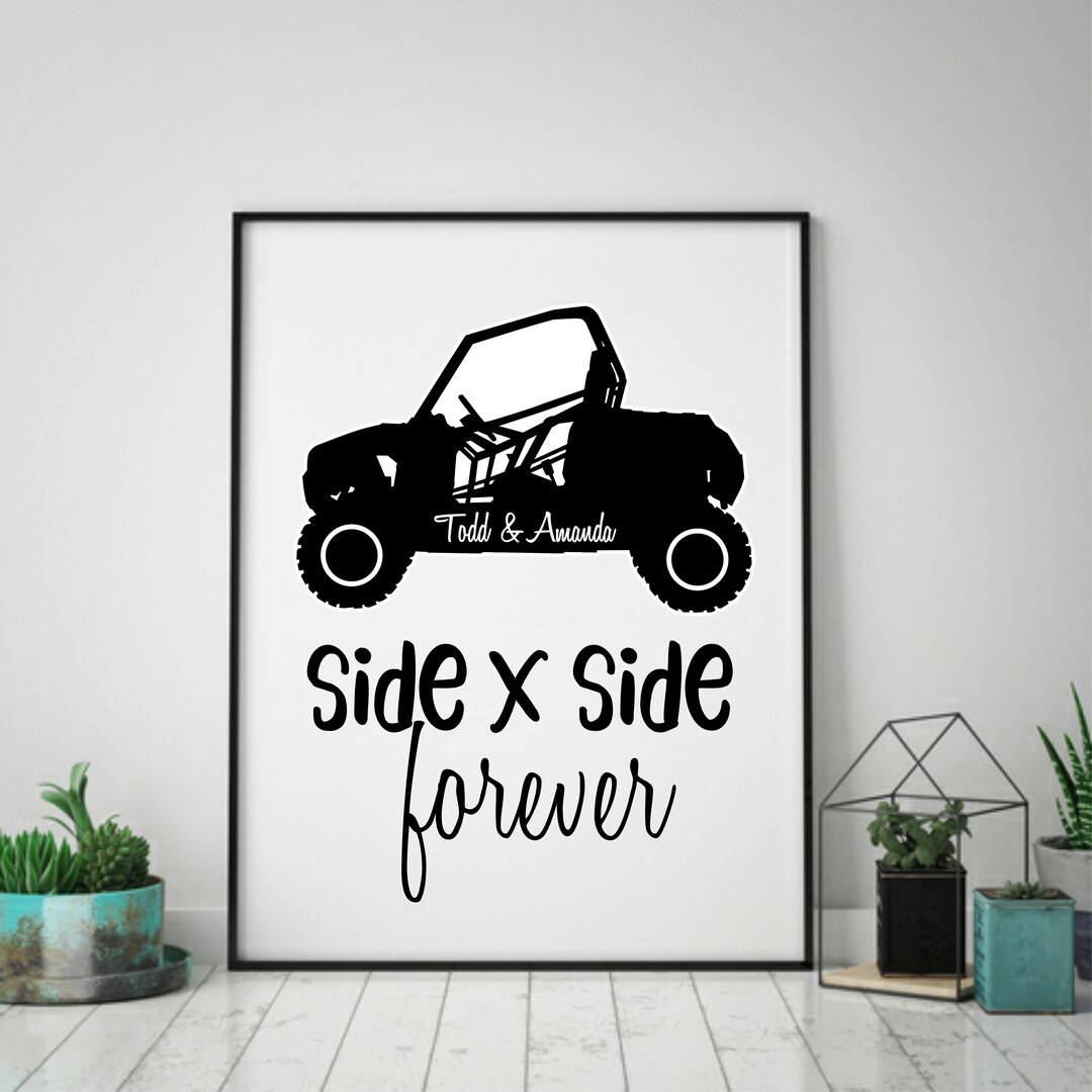 ATV Couple Wedding Gift, Side by Side, Off-road Adventure Wedding Gift ...