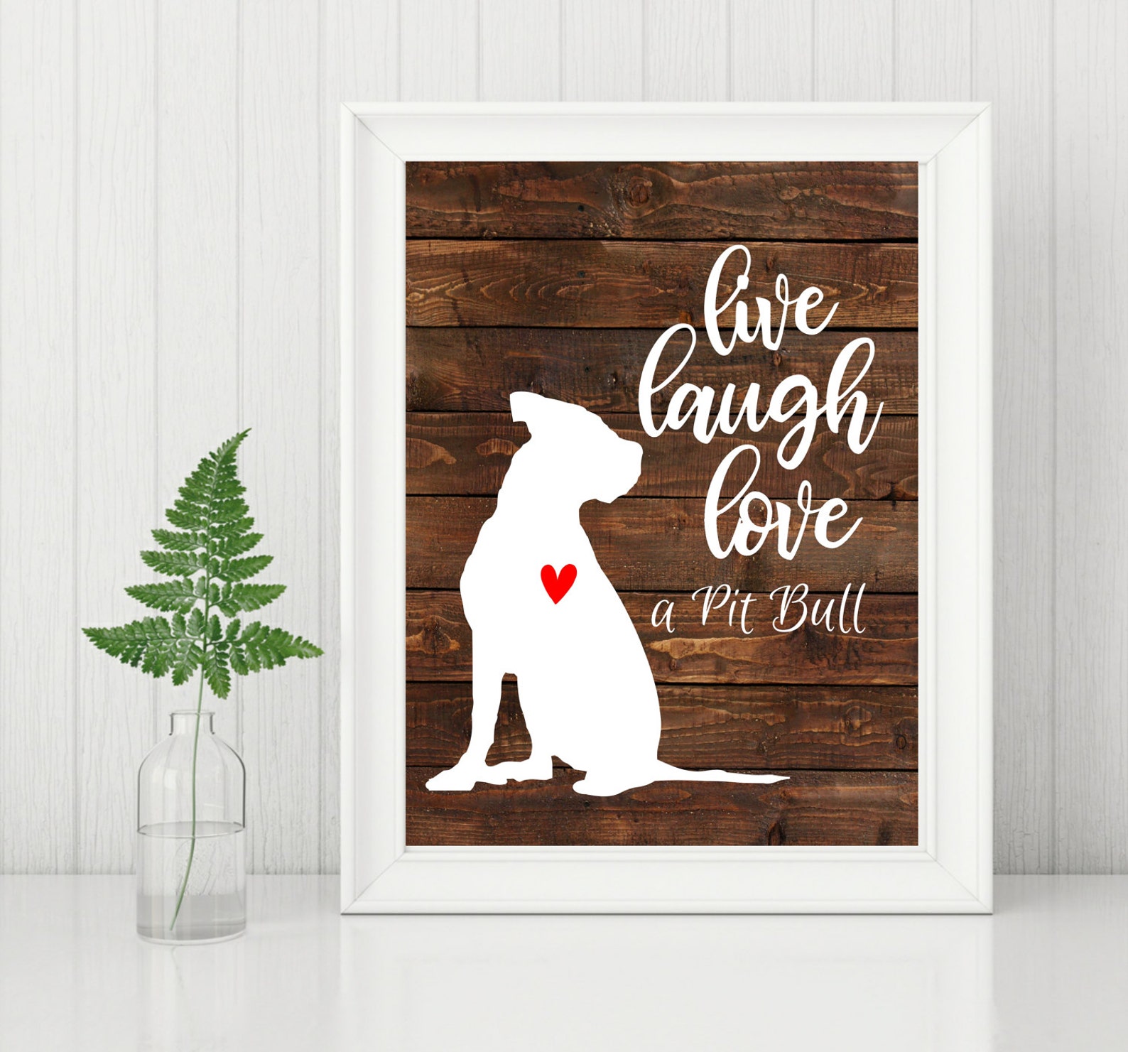Pit Bull Art Print Pitbull Wall Art Pit Bull Decor Gift for - Etsy