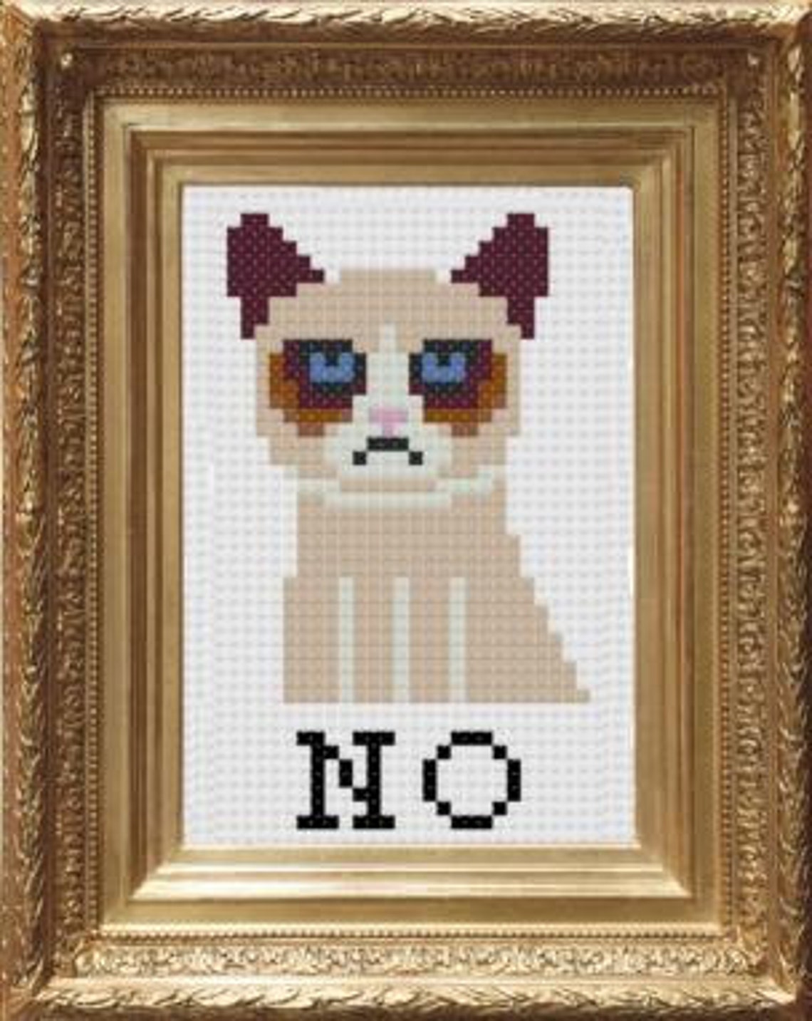 PDF Cross Stitch Pattern Grumpy Cat | Etsy