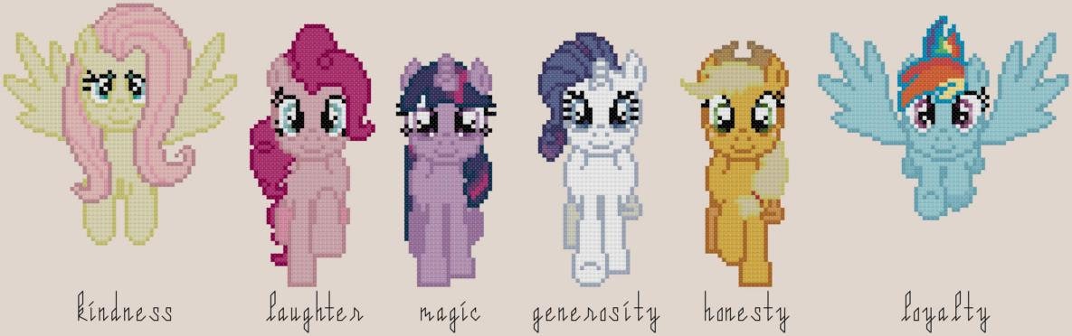 PDF Pattern - My Little Pony - Elements of Harmony - Etsy