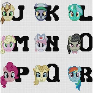 PDF Pattern - My Little Pony Friendship is Magic Alphabet - Etsy