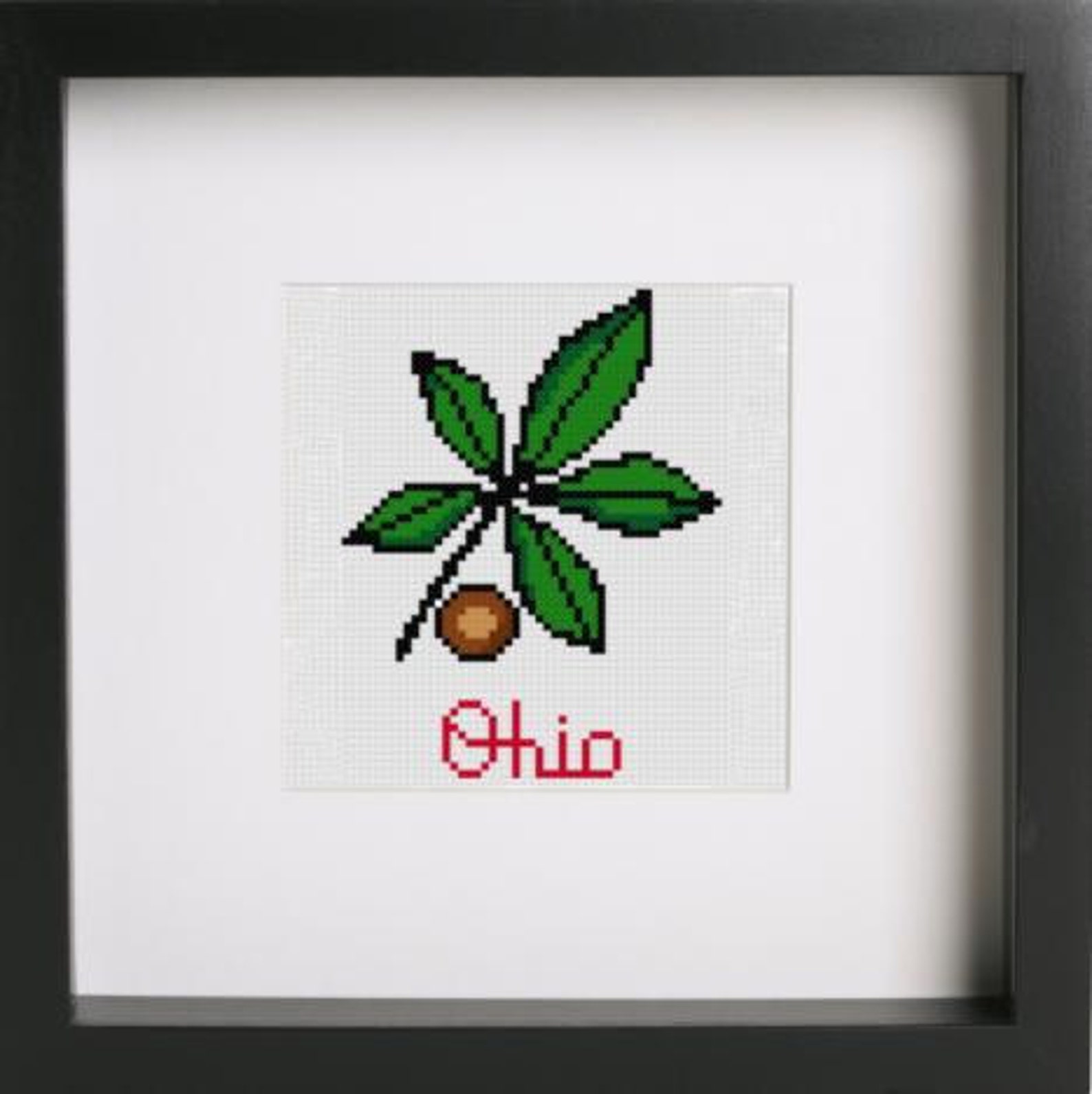 PDF Pattern - Ohio State Buckeyes Cross Stitch Pattern - Etsy