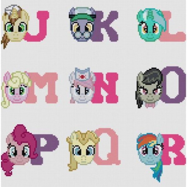 Little Pony Alphabet - Etsy