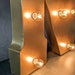 Large Gold Light up Marquee Letters Vintage Lighted Bulbs Sign - Etsy