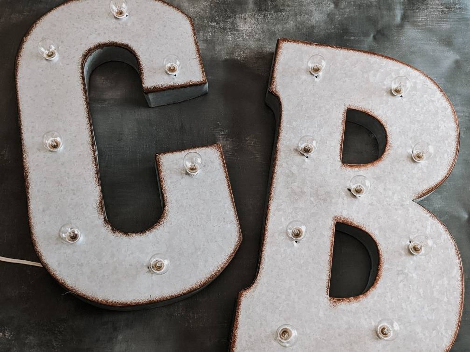 Large Marquee Letters Light up Letters Metal 21 Tall - Etsy