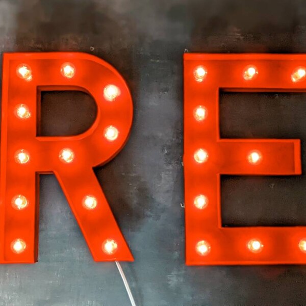 Light up Letters - Etsy