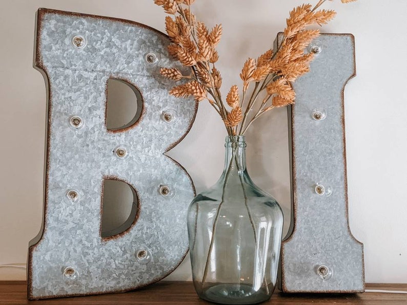 Large Marquee Letters Light up Letters Metal 21 Tall - Etsy