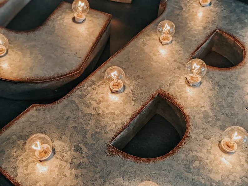 Large Marquee Letters Light up Letters Metal 21 Tall - Etsy