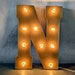 Large Gold Light up Marquee Letters Vintage Lighted Bulbs Sign - Etsy