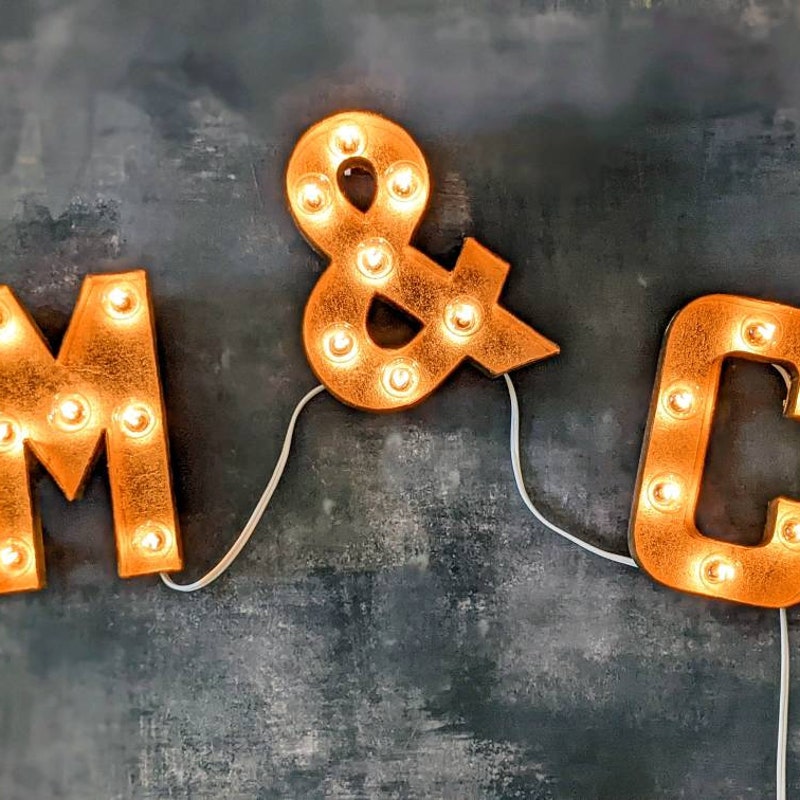 Lighted Letters - Etsy