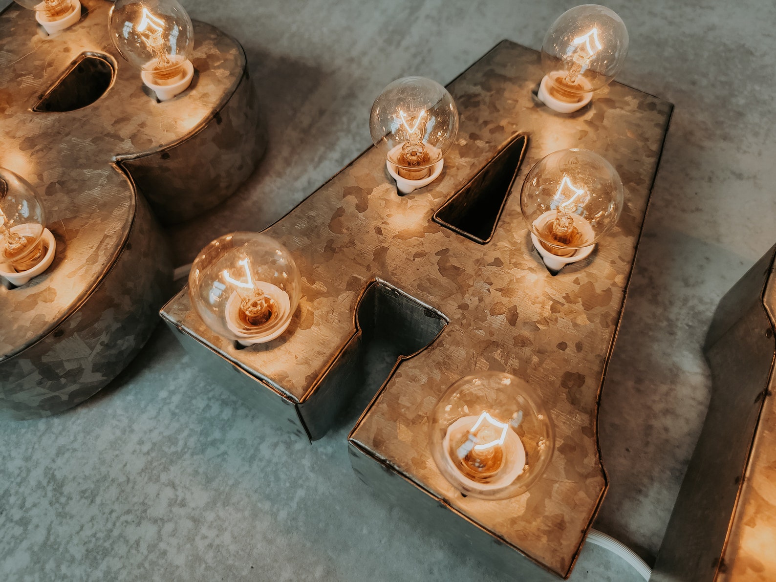 Metal Marquee BAR Plug in Letters 7" Sign Decor - Etsy