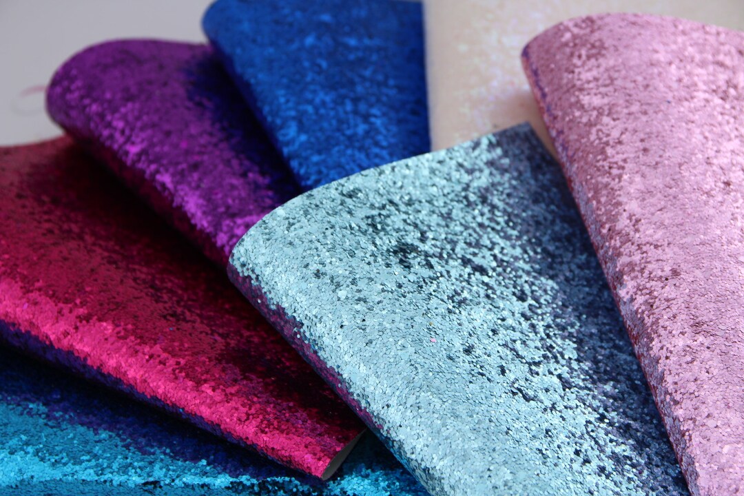 Glitter Set is 7 Colors A4 or A5 Leather Fabric Material - Etsy