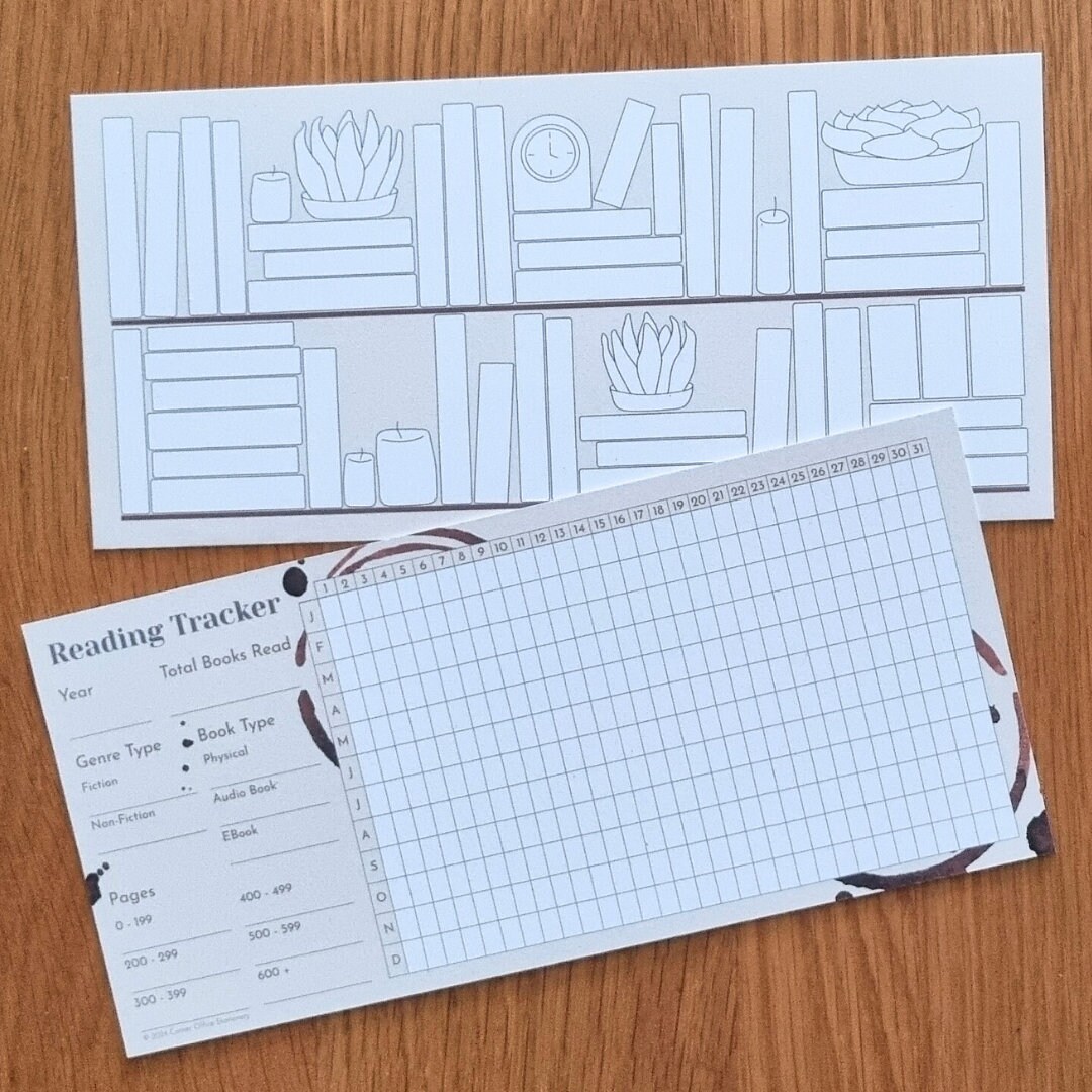 Reading Tracker Bookmark, Doublesided Reading Habit Log Bookmark, Book ...