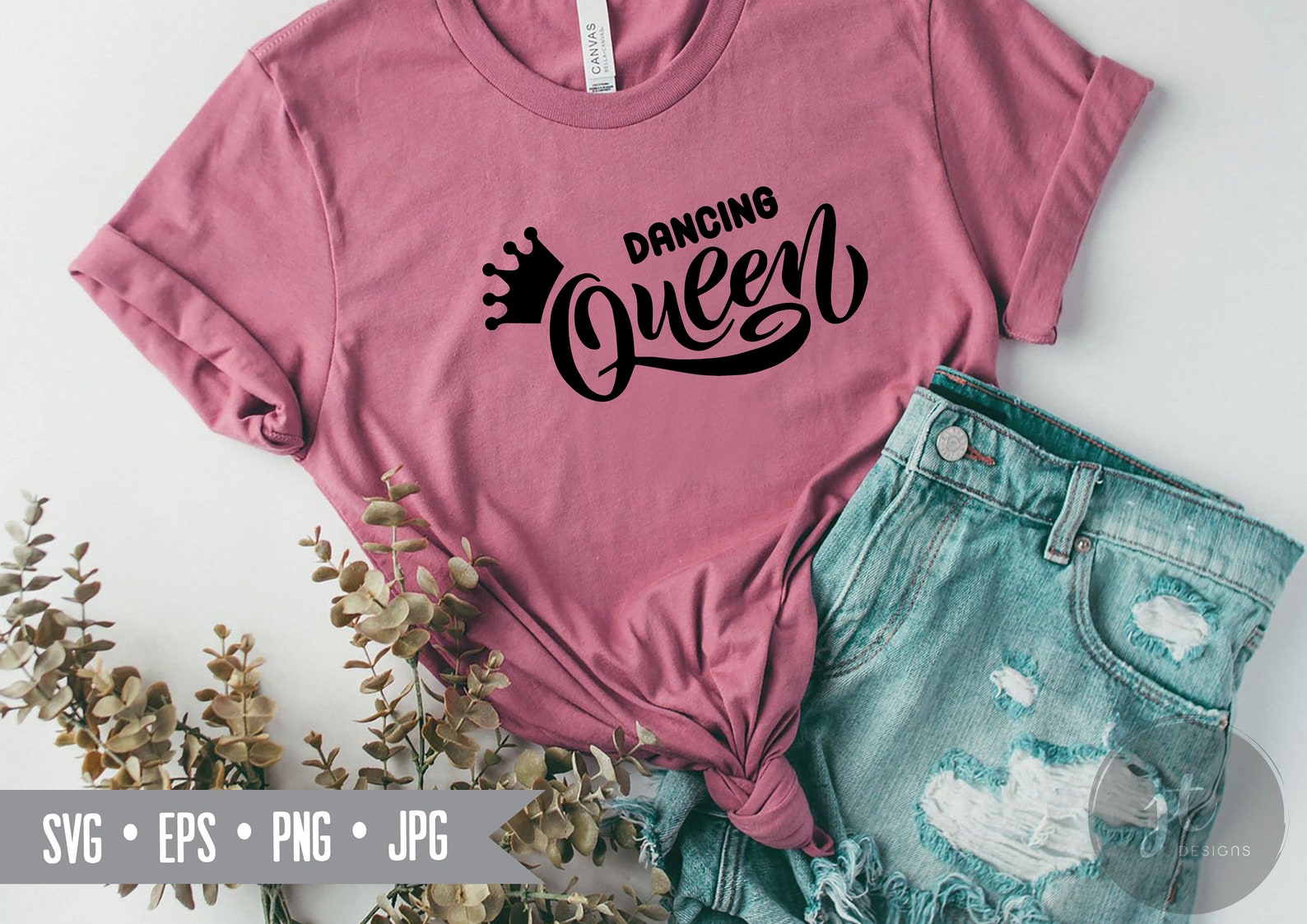 Dancing Queen Print, Svg/eps/png/jpg, Clipart, Cricut Cutting Files ...