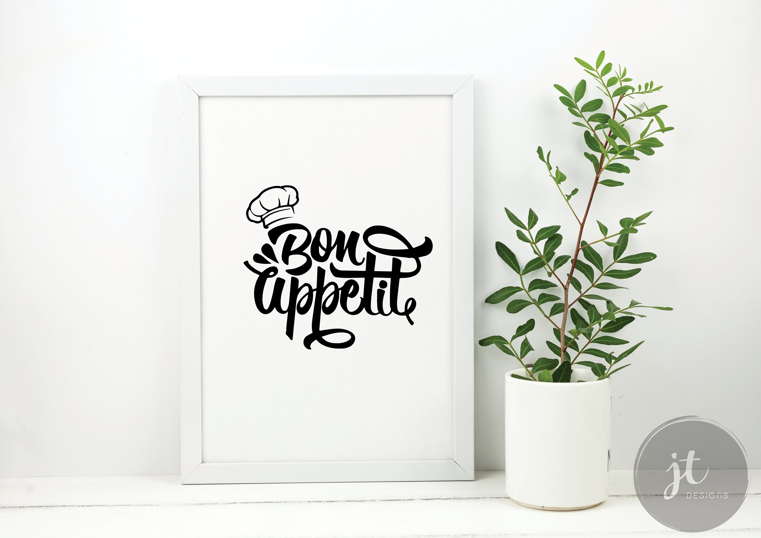 Bon Appetit Print Svg/eps/png/jpg Clipart Cricut Cutting - Etsy