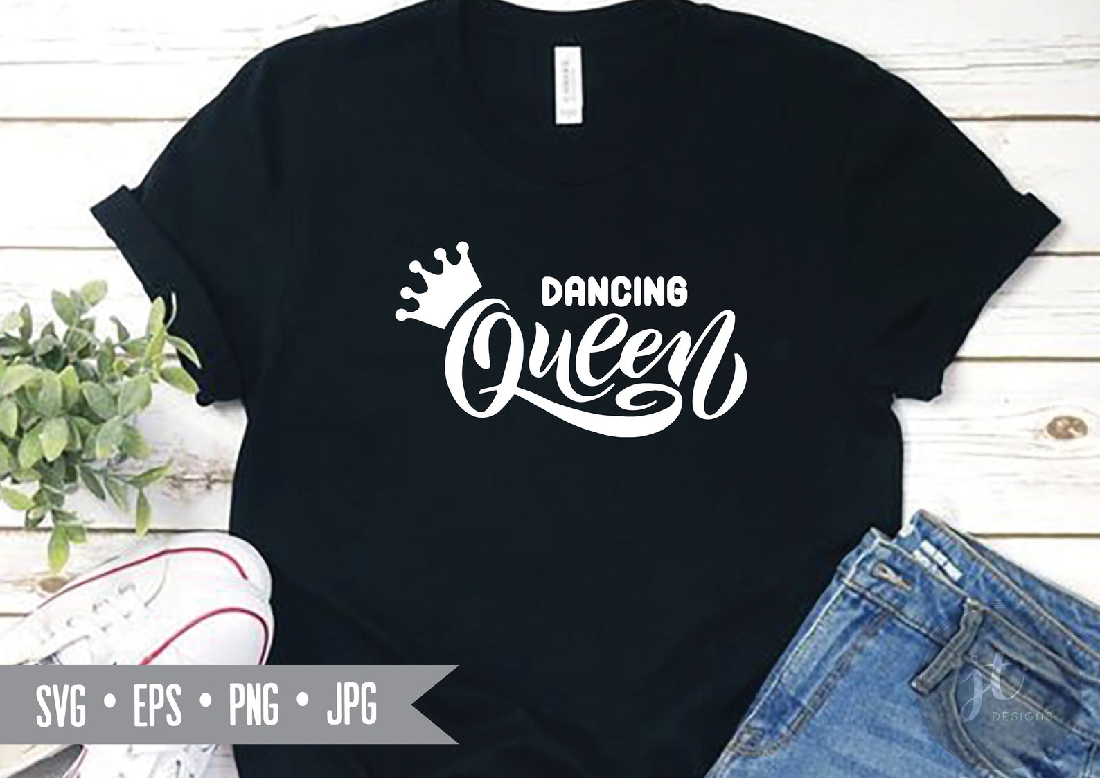 Dancing Queen Print, Svg/eps/png/jpg, Clipart, Cricut Cutting Files ...