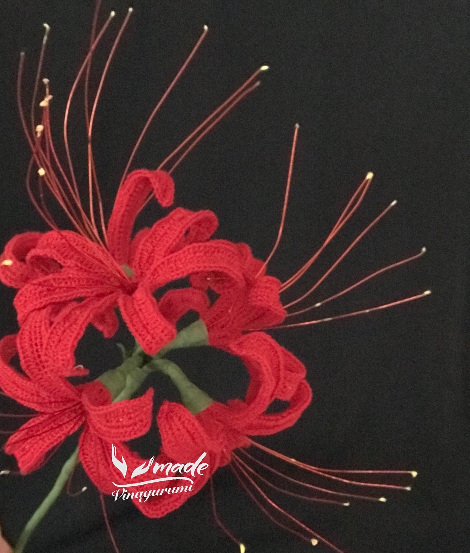 Red spider Lily Lycoris radiata flower Crochet Pattern PDF | Etsy